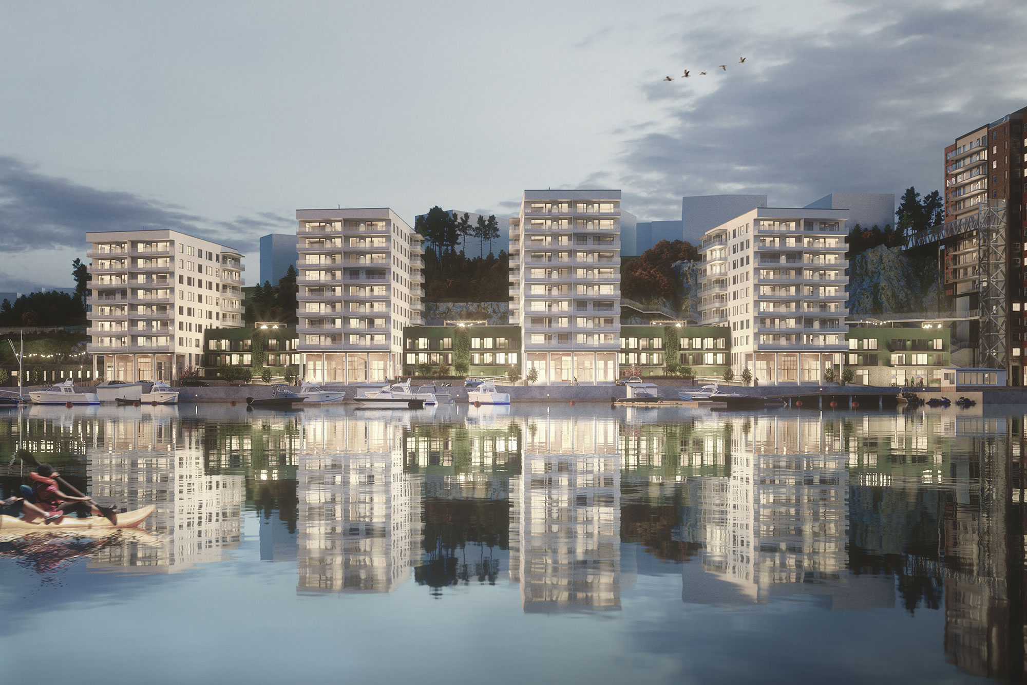 Segelhusen - Nybyggda lägenheter med sjöutsikt på Södra Kajen ...